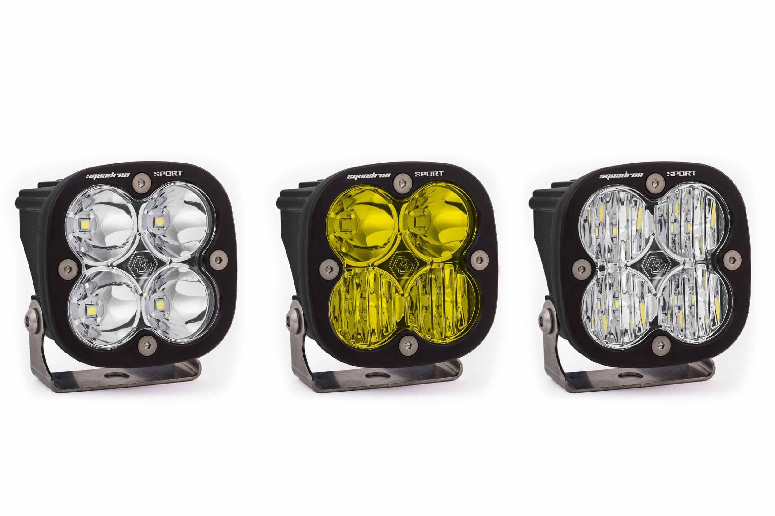 BD Squadron Sport Light Pods: (Each / Amber / Work-Scene Beam / Black ...
