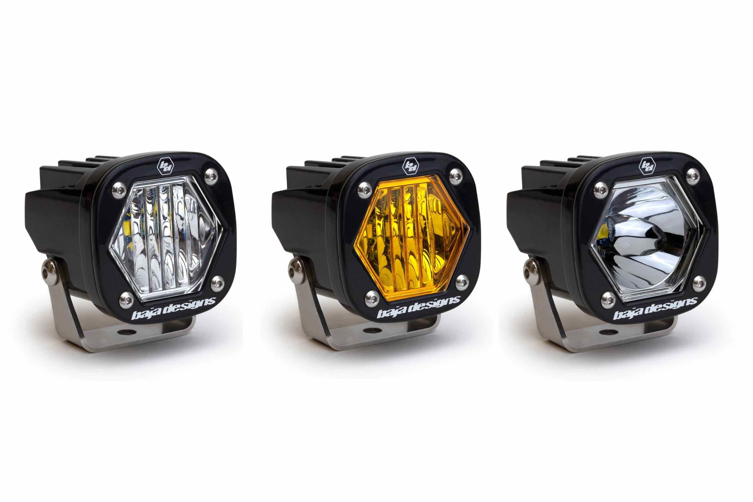 BD S1 LED Pod w/ Bracket (Each / White / Spot Beam) (Laser Model ...