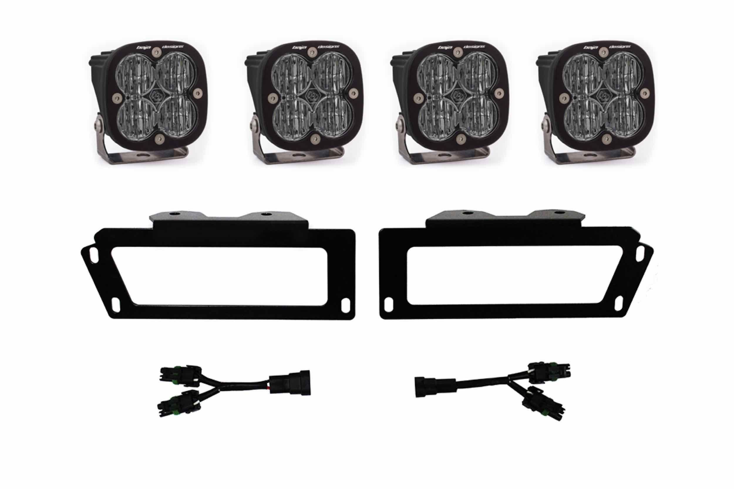 BD LED Fog Kit: Dodge Ram (Horizontal Fogs) (White / Squadron SAE ...